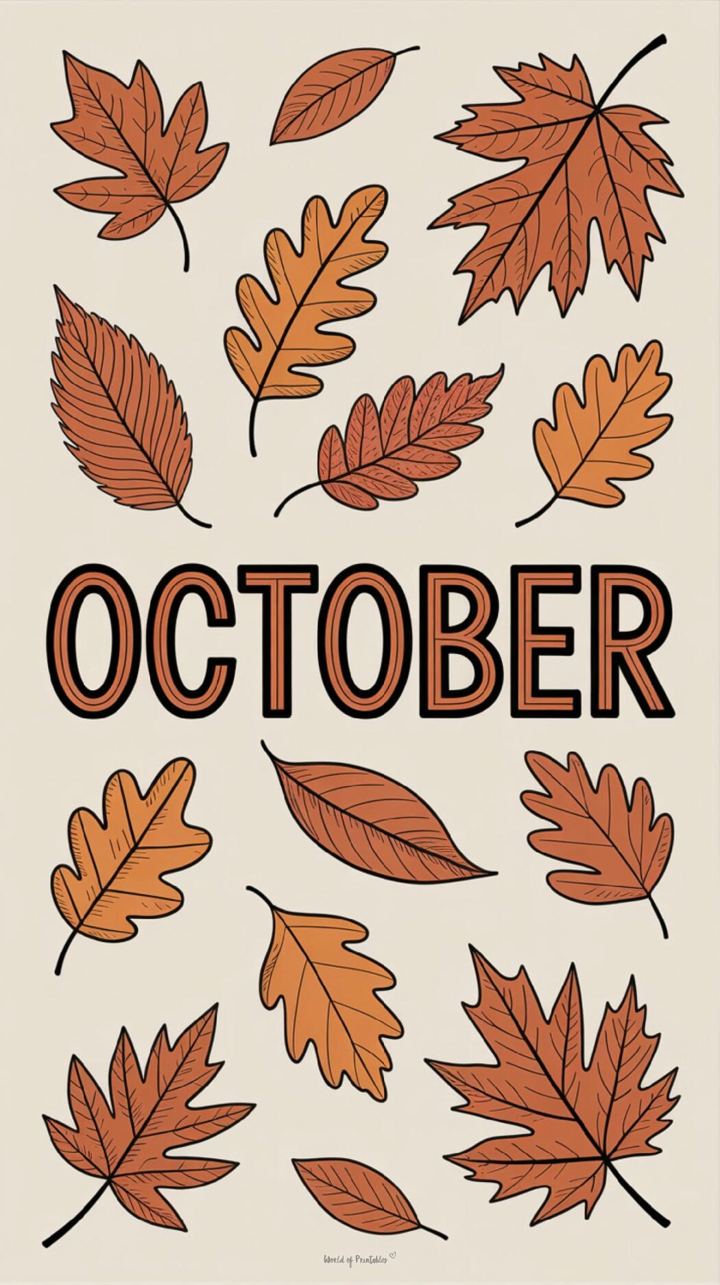 Cute & Spooky October Phone Wallpapers