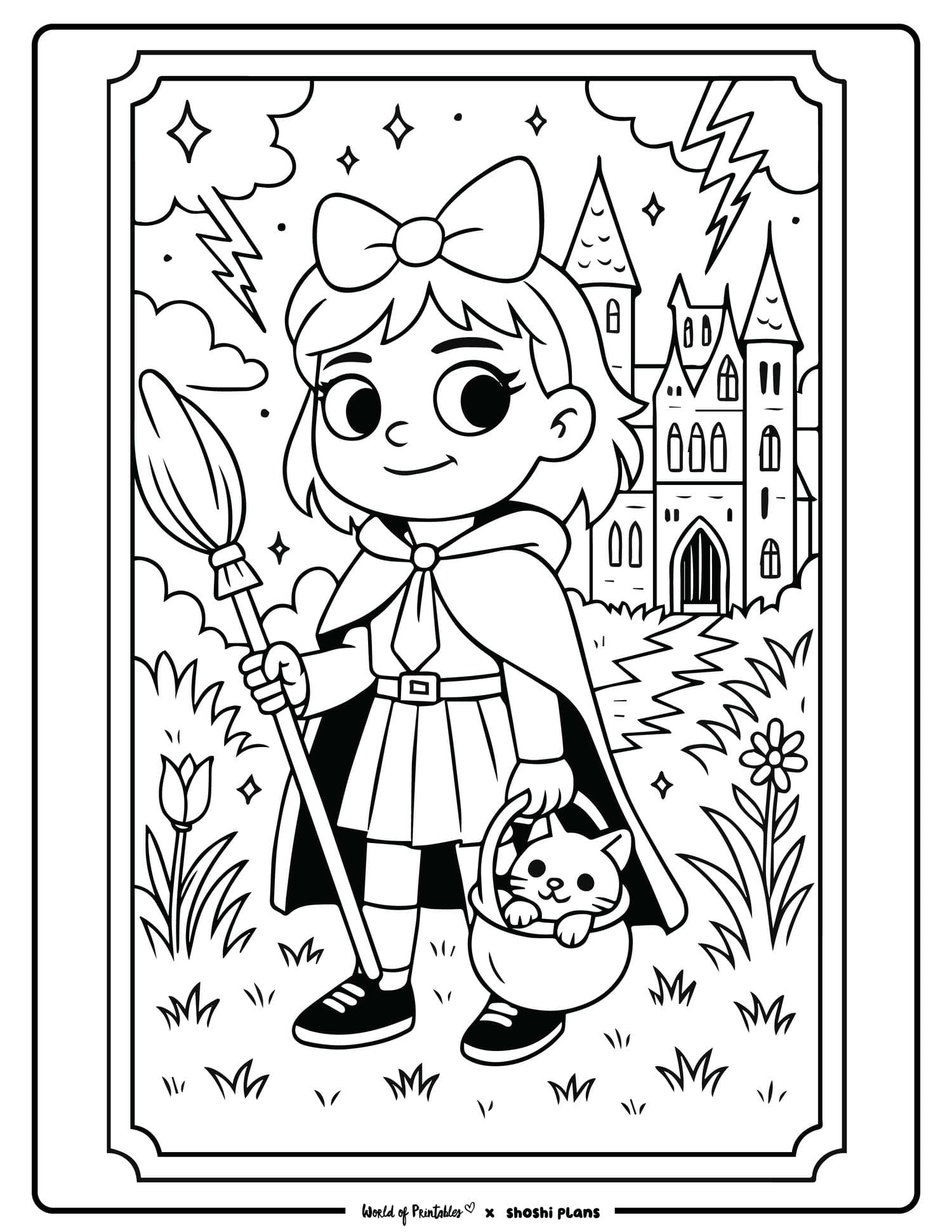 Cult Cuties: 25 Spooky-Cute Halloween Coloring Pages to Print & Enjoy ...