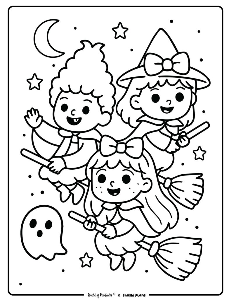 Cult Cuties: 25 Spooky-Cute Halloween Coloring Pages to Print & Enjoy ...
