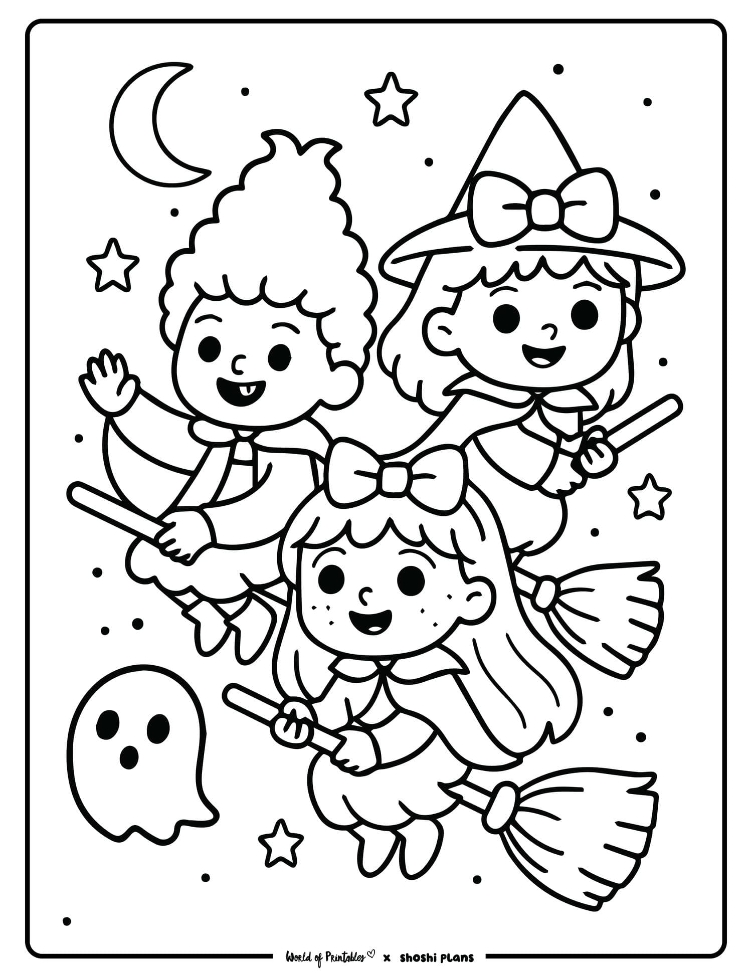 Cult Cuties: 25 Spooky-Cute Halloween Coloring Pages to Print & Enjoy ...