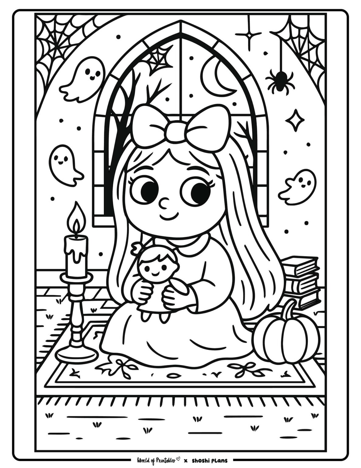 Cult Cuties: 25 Spooky-Cute Halloween Coloring Pages to Print & Enjoy ...
