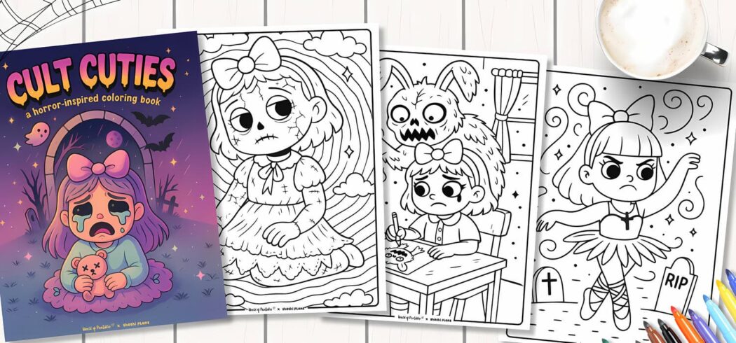 Cult Cuties: 25 Spooky-Cute Halloween Coloring Pages to Print & Enjoy ...