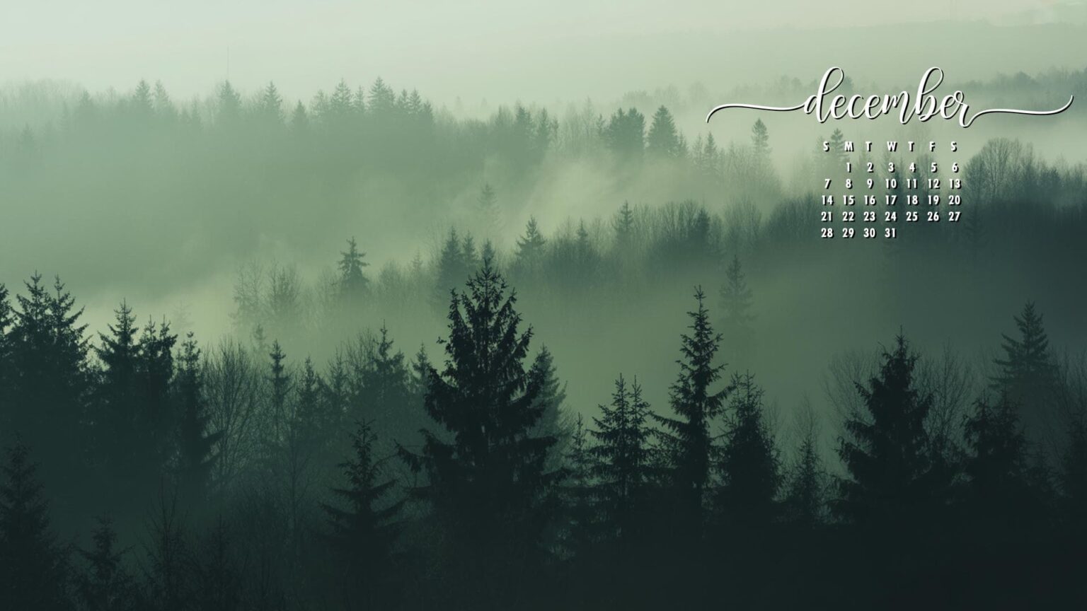 78 Free December 2025 Calendar Wallpapers for Phone and Desktop
