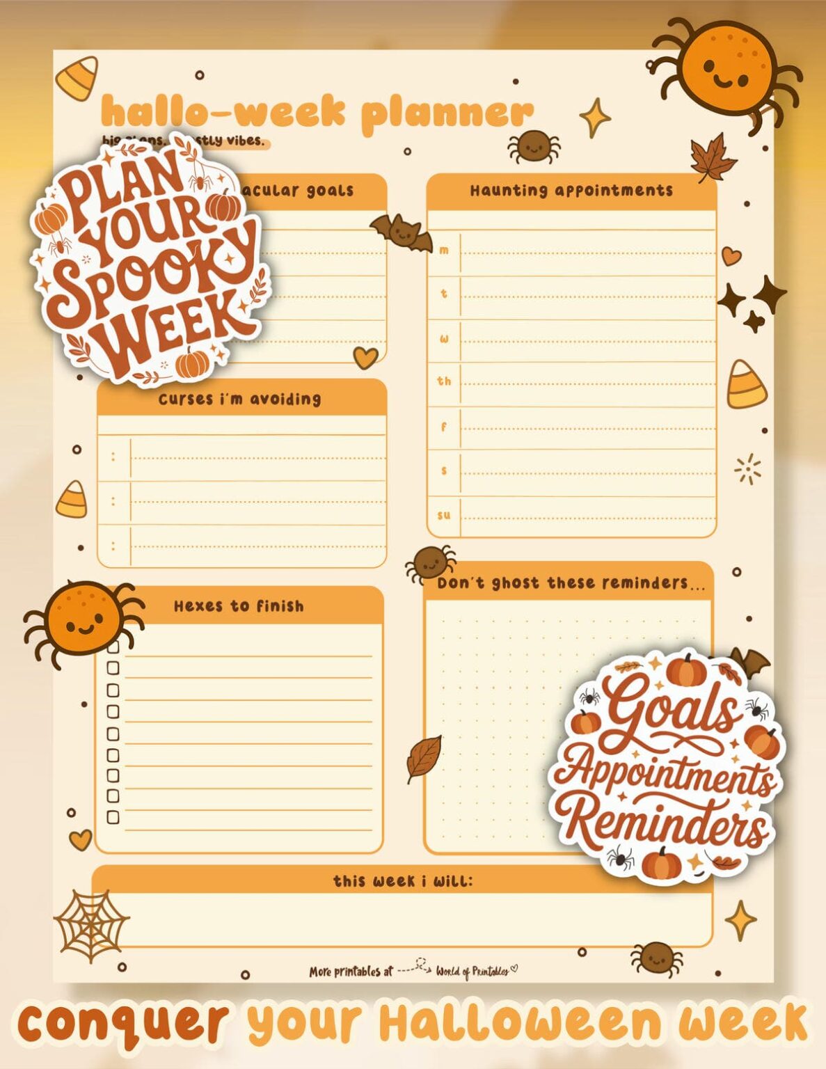 Halloween Planner Pack - The Ultimate Spooky Season Add-On - World of ...