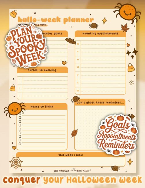 Halloween Planner Pack - The Ultimate Spooky Season Add-On - World of ...