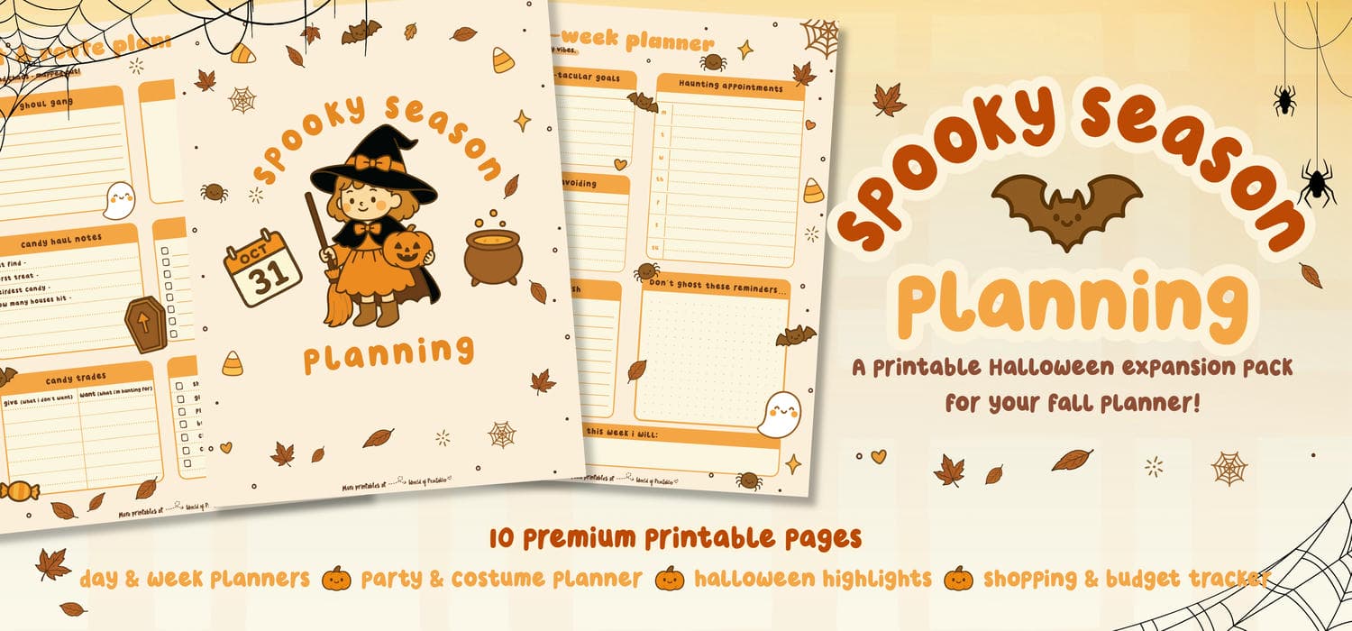 Halloween Planner Pack - The Ultimate Spooky Season Add-On - World of ...