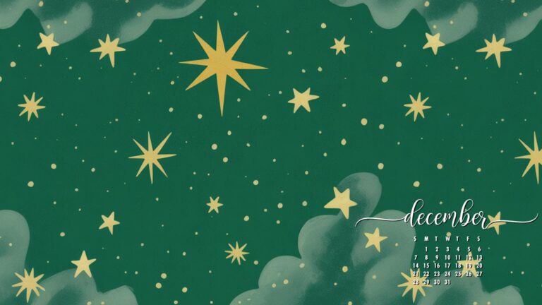 78 Free December 2025 Calendar Wallpapers for Phone and Desktop