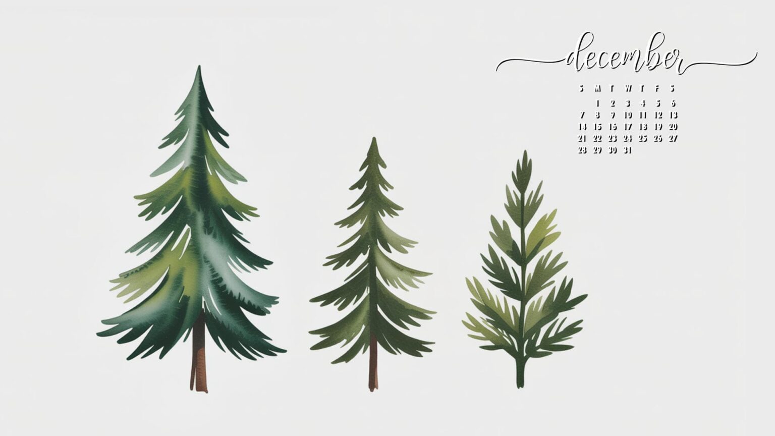 78 Free December 2025 Calendar Wallpapers for Phone and Desktop