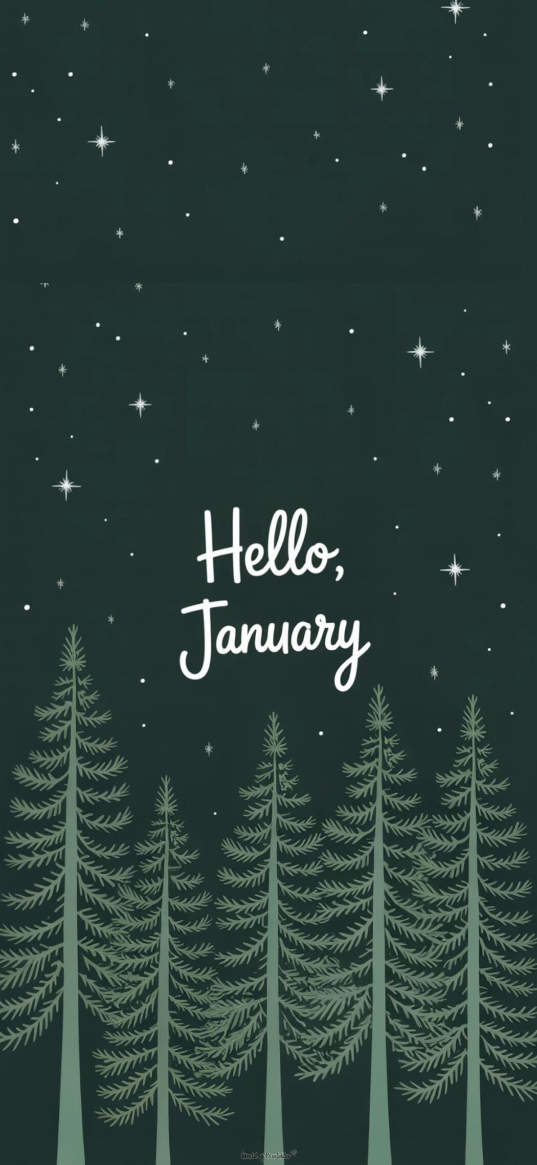 46 Free January Phone Wallpapers for iPhone and Android