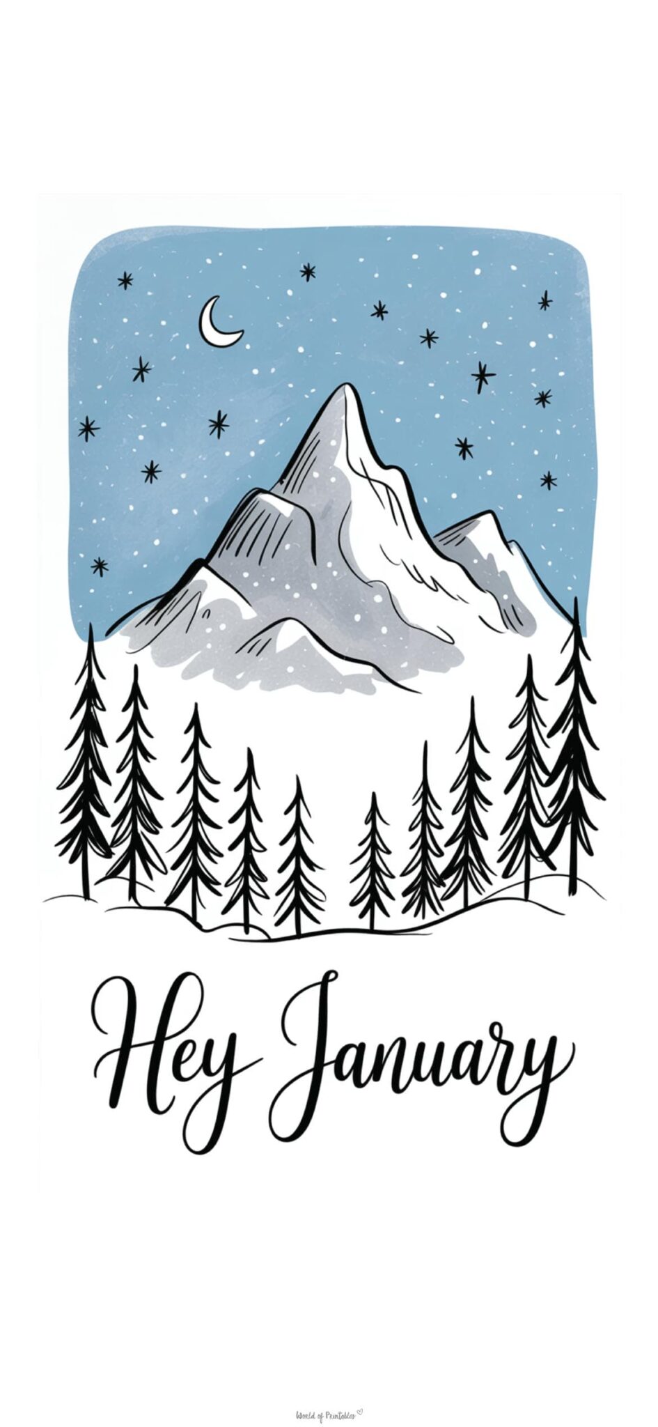 46 Free January Phone Wallpapers for iPhone and Android