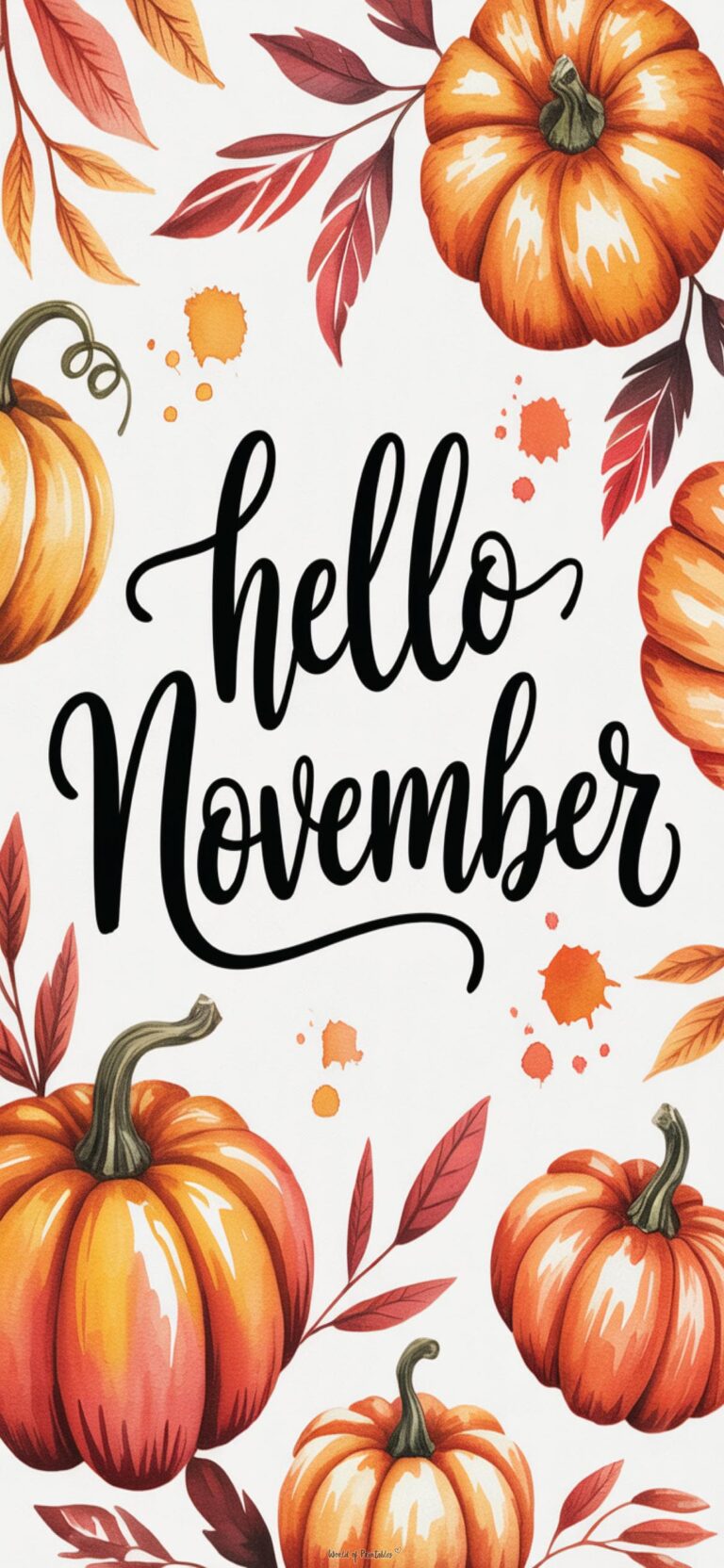 50+ Free November Phone Wallpapers for iPhone and Android