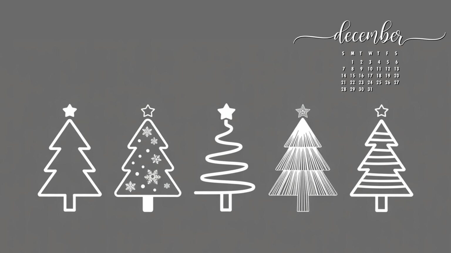 78 Free December 2025 Calendar Wallpapers for Phone and Desktop