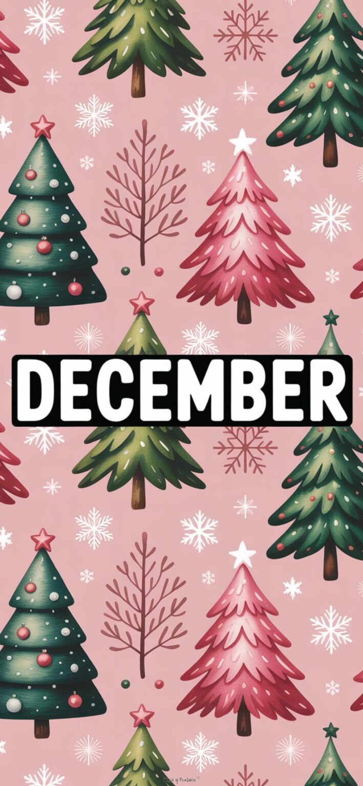 55 Free December Phone Wallpapers for iPhone and Android