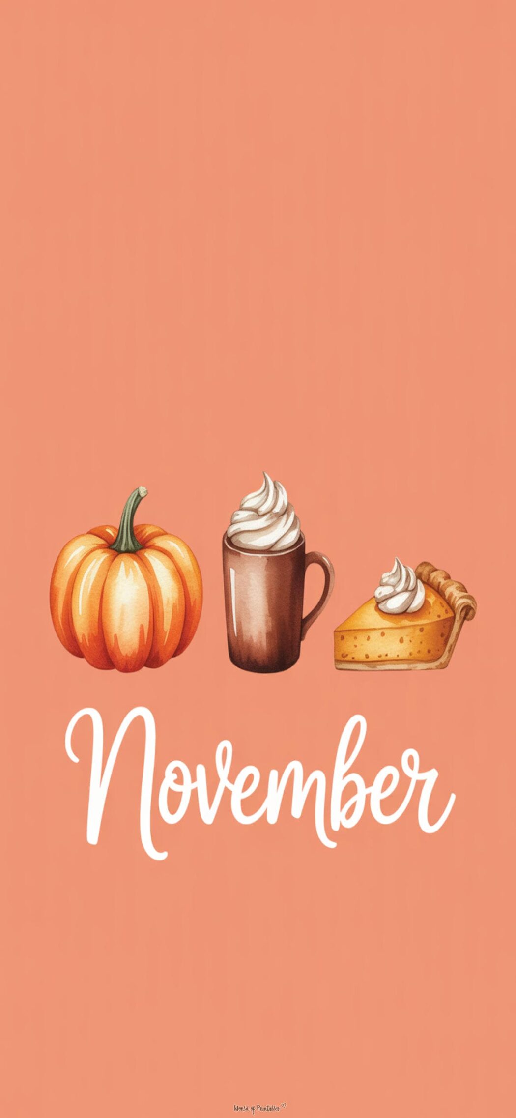 50+ Free November Phone Wallpapers for iPhone and Android