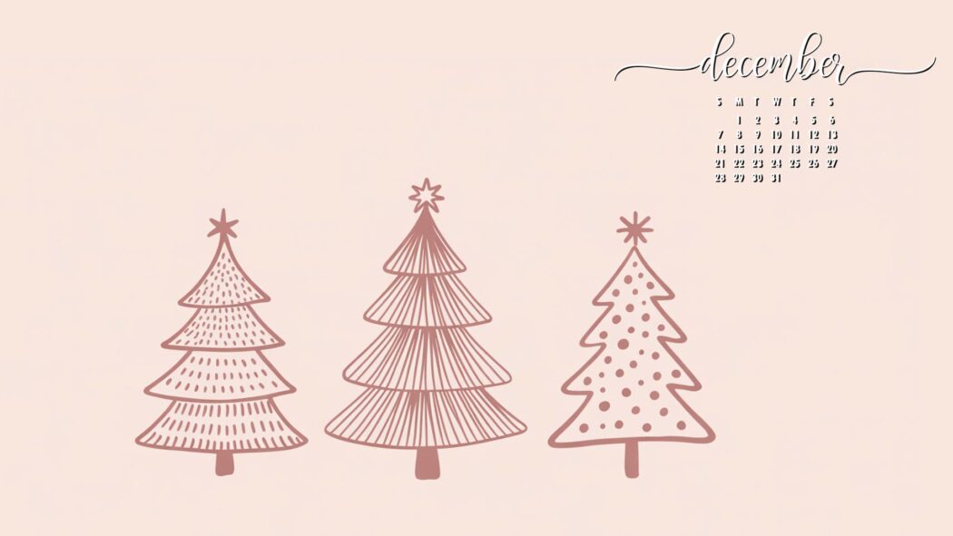 78 Free December 2025 Calendar Wallpapers for Phone and Desktop