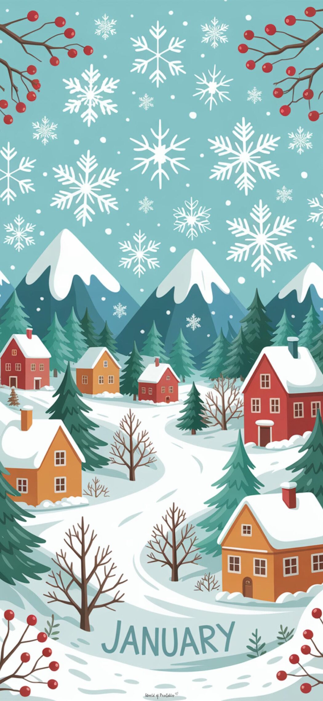 46 Free January Phone Wallpapers for iPhone and Android