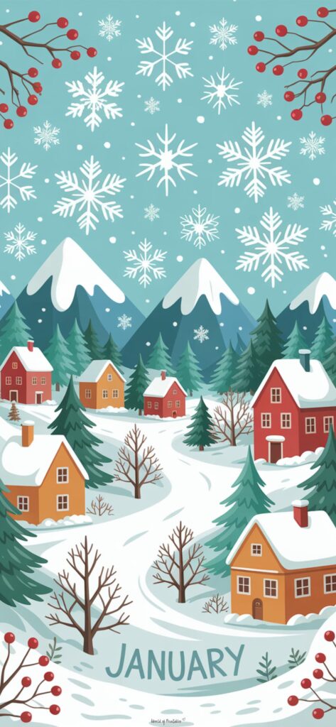 46 Free January Phone Wallpapers for iPhone and Android