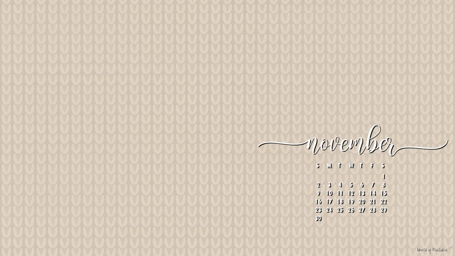 November 2025 Calendar Wallpaper | 120 Free Desktop & Phone Backgrounds