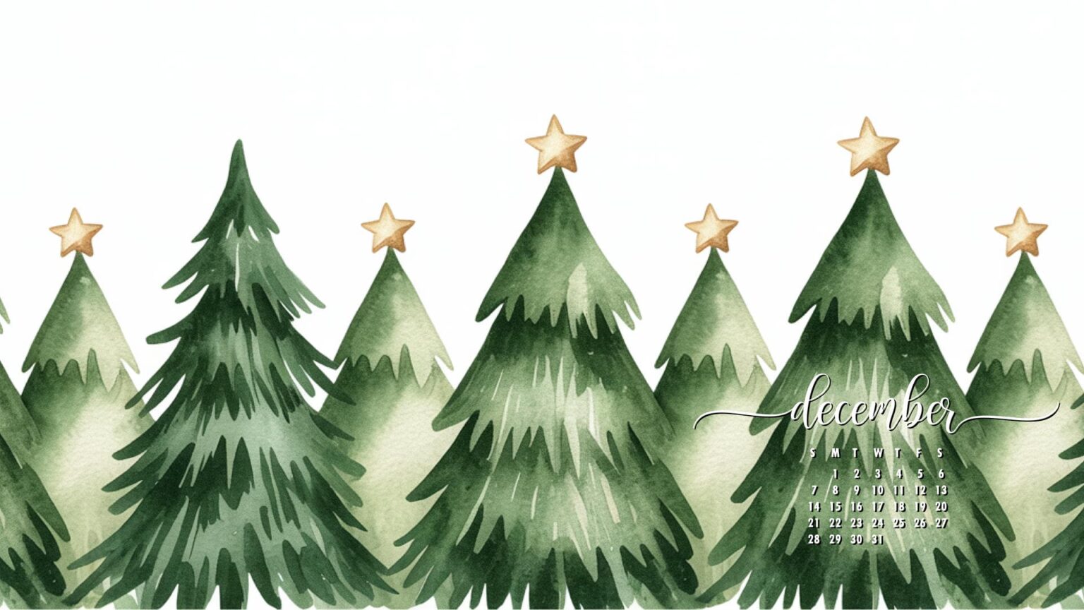 78 Free December 2025 Calendar Wallpapers for Phone and Desktop