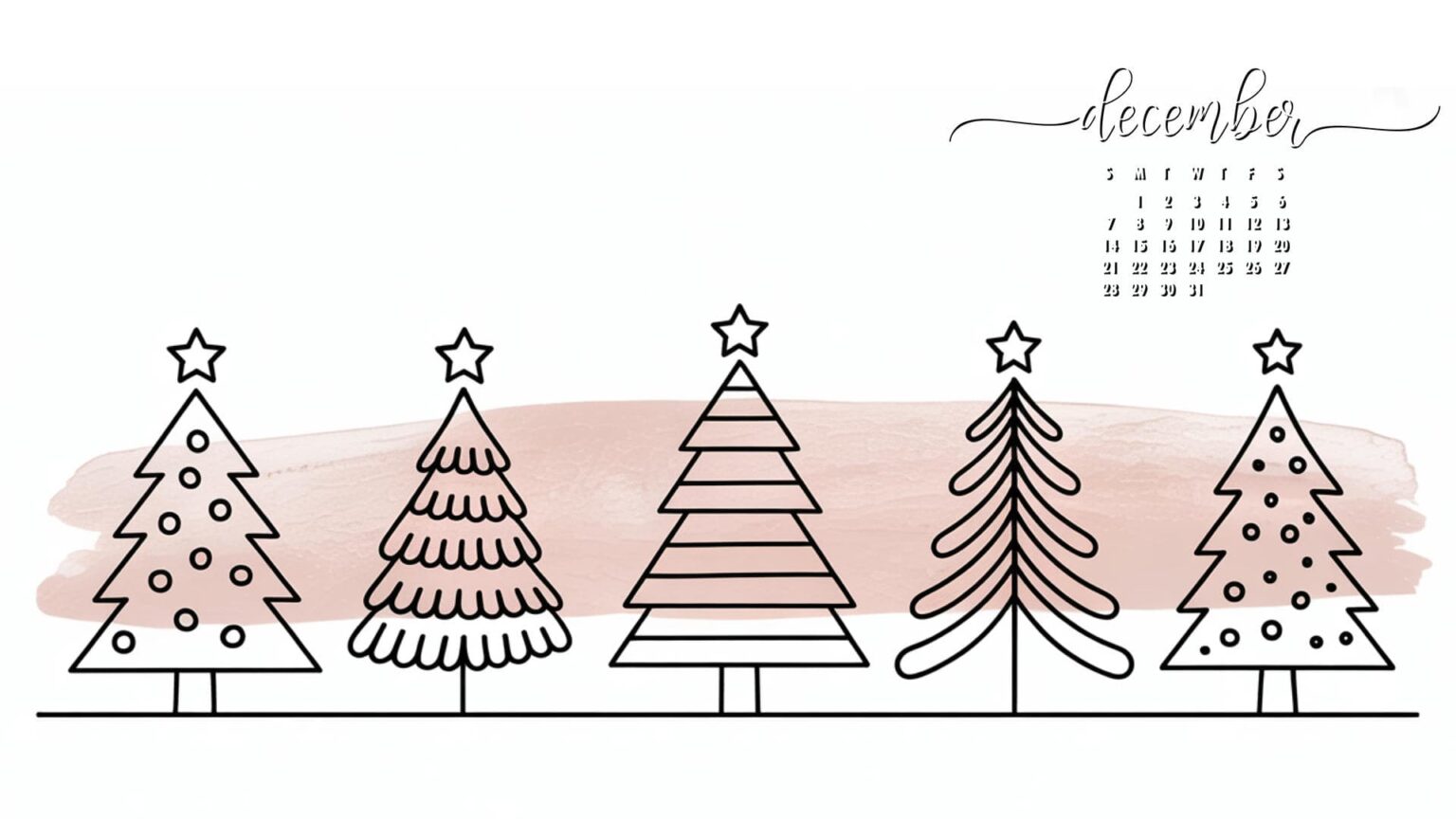 78 Free December 2025 Calendar Wallpapers for Phone and Desktop