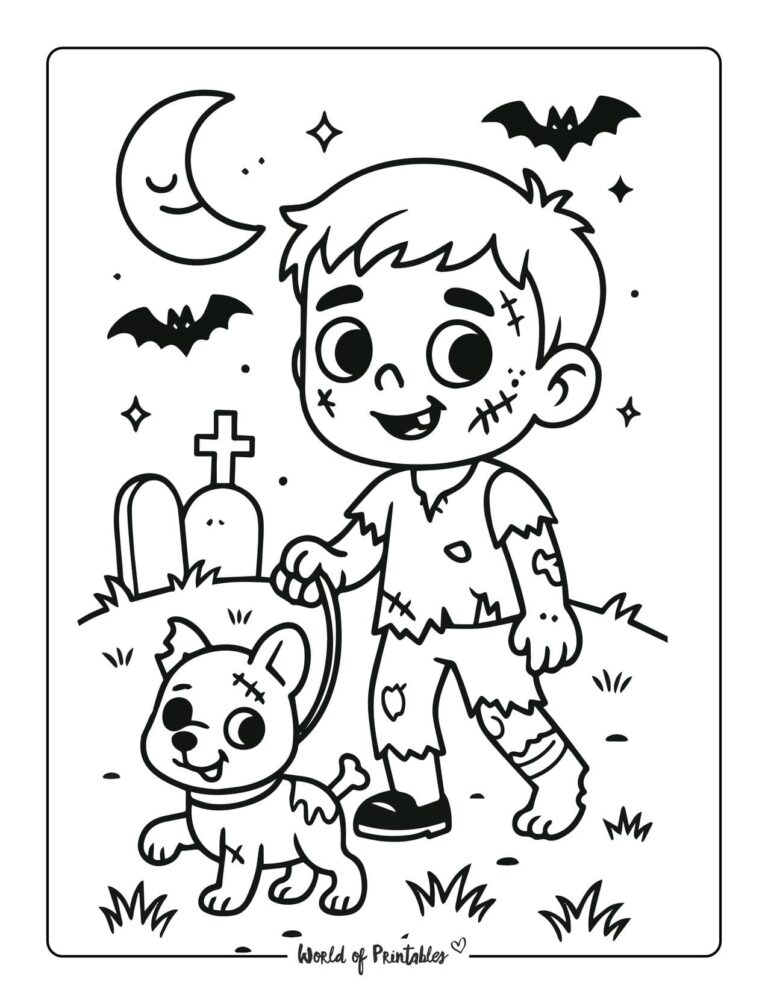 170 Free Halloween Coloring Pages for Kids, Teens and Adults - World of ...