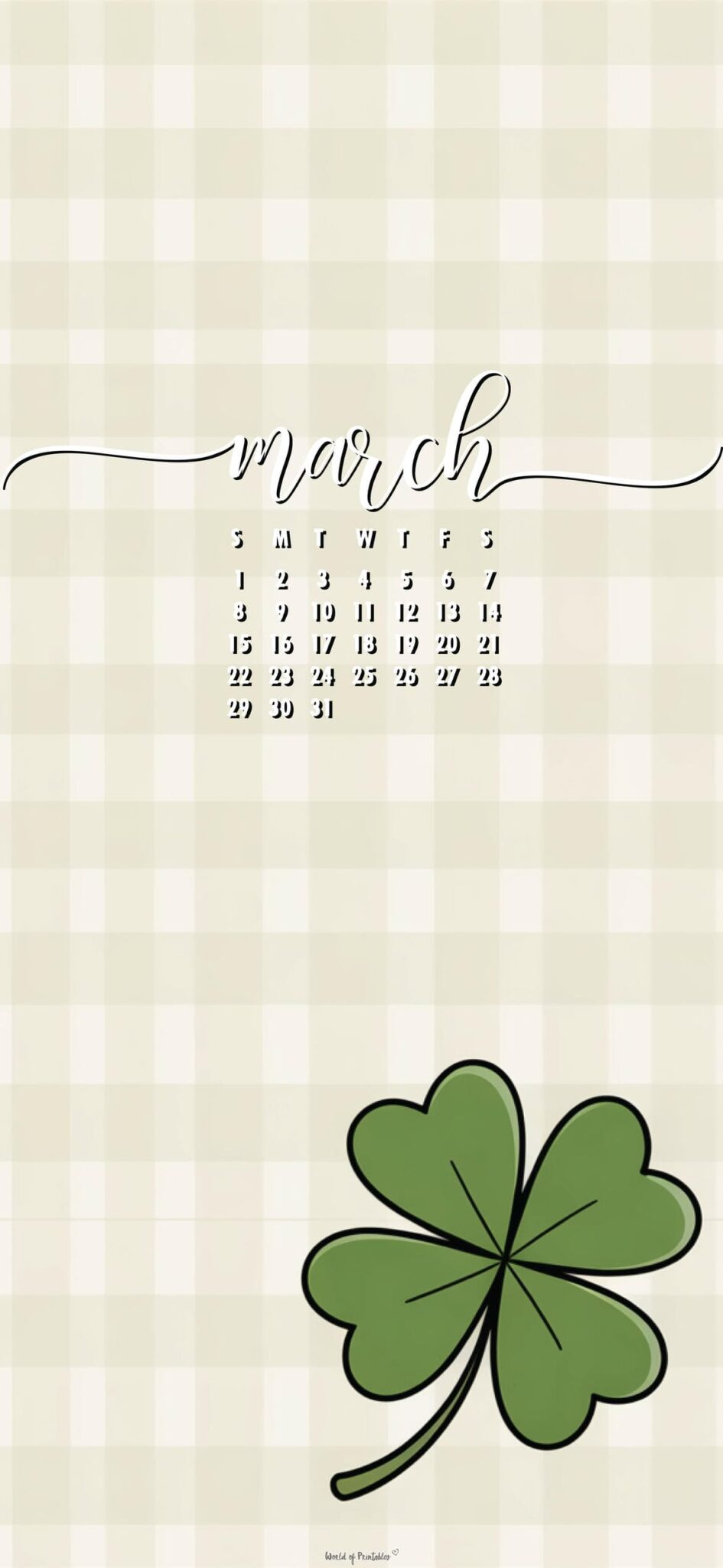Free Monthly Calendar Wallpapers for Phone and Desktop - World of ...