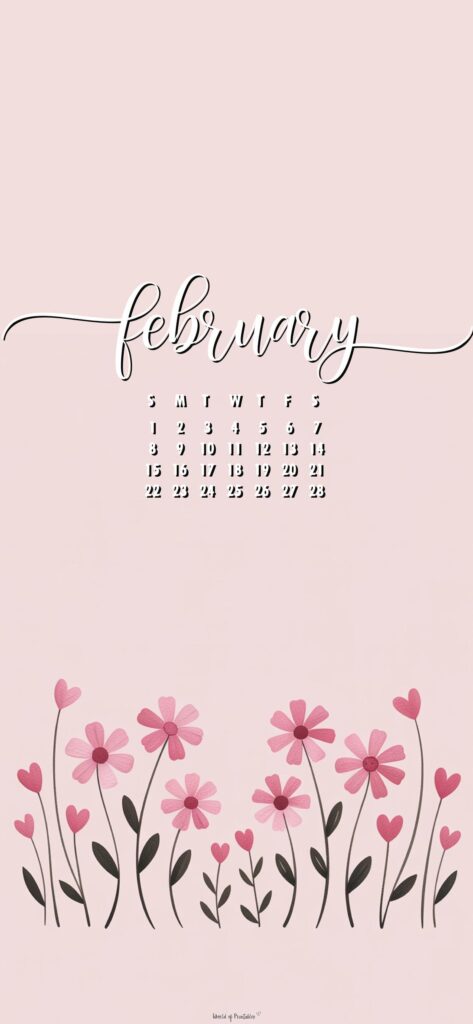 Free Monthly Calendar Wallpapers for Phone and Desktop - World of ...