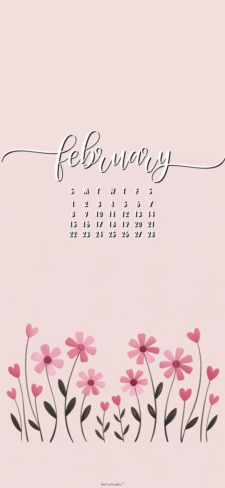 Free Monthly Calendar Wallpapers for Phone and Desktop - World of ...