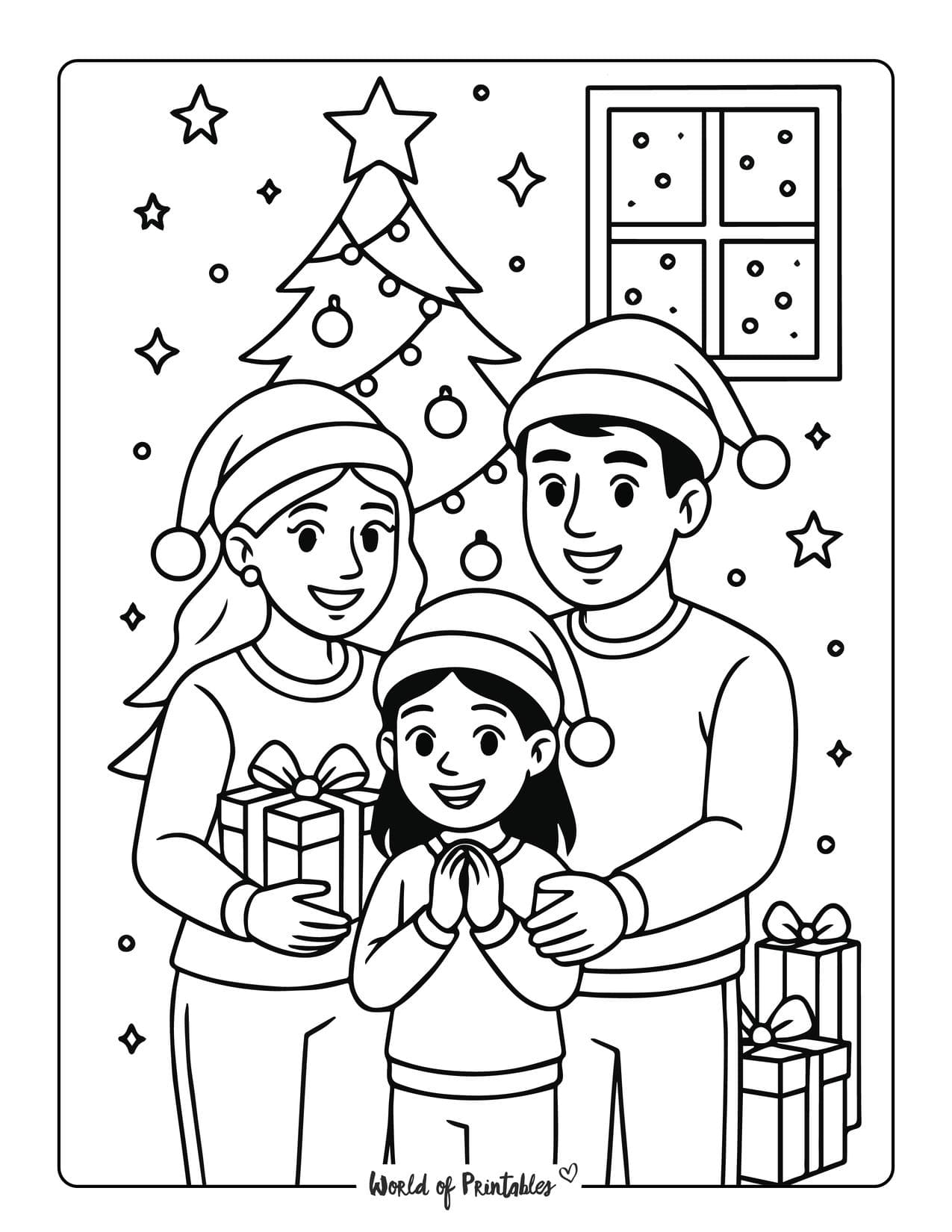Free Christmas Coloring Pages - 80 Printable PDFs - World of Printables