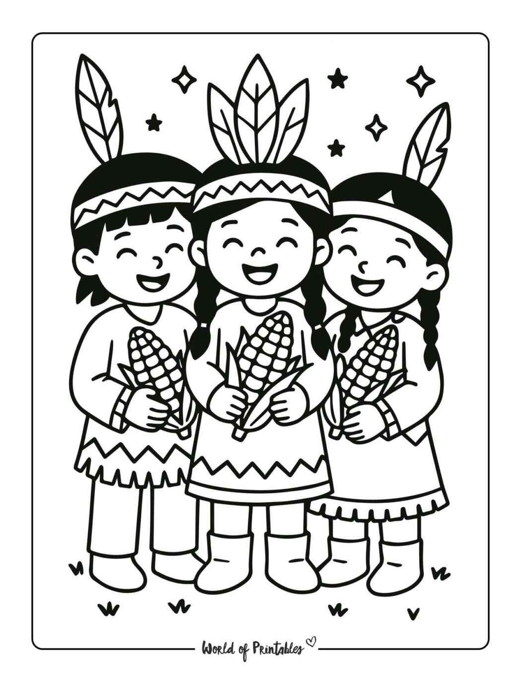 73 Free Printable Thanksgiving Coloring Pages - World of Printables