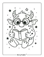 30 Free Monster Coloring Pages (Cute, Fun & Easy for Kids) - World of ...