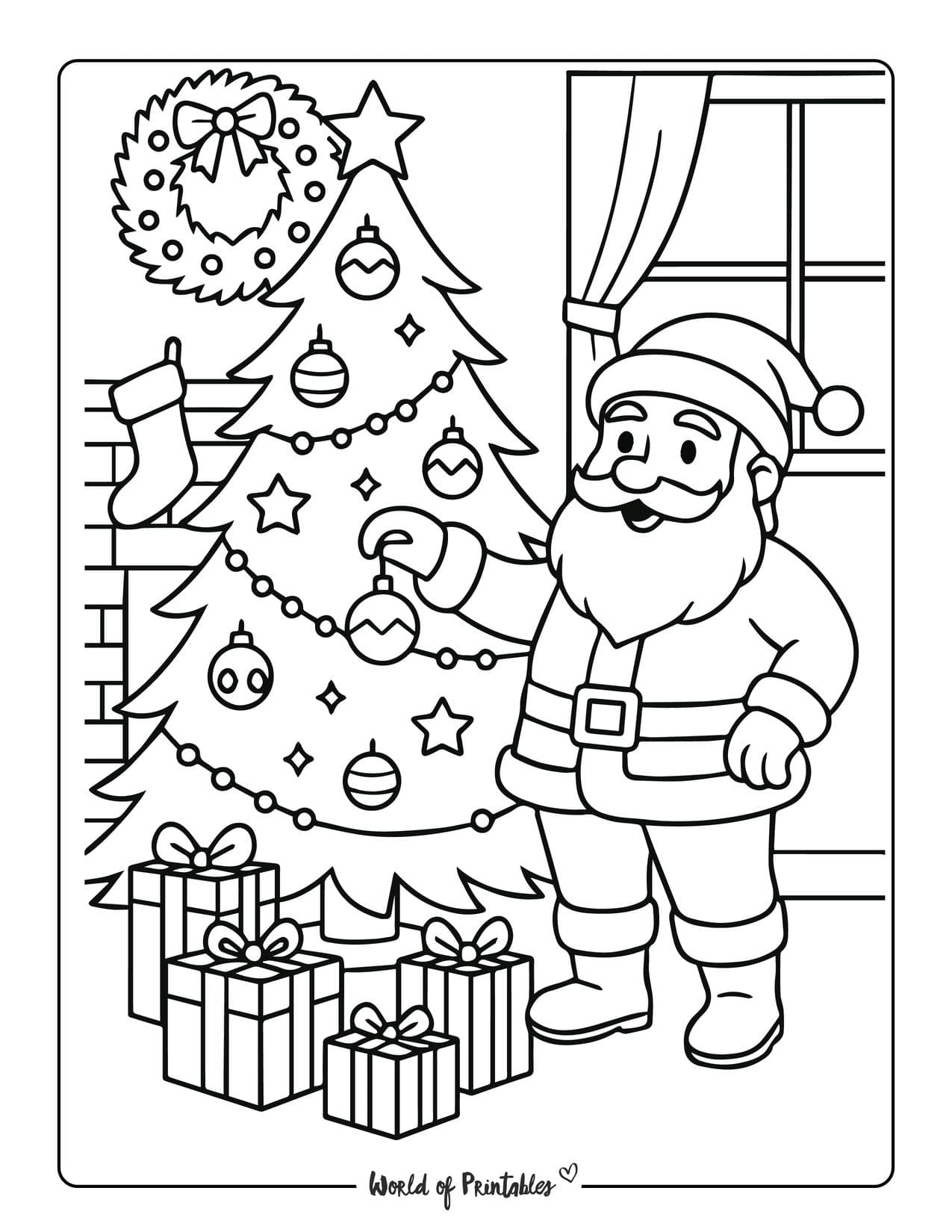 Free Christmas Coloring Pages - 80 Printable PDFs - World of Printables