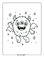 30 Free Monster Coloring Pages (Cute, Fun & Easy for Kids) - World of ...