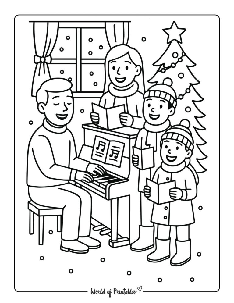 Free Christmas Coloring Pages - 80 Printable PDFs - World of Printables