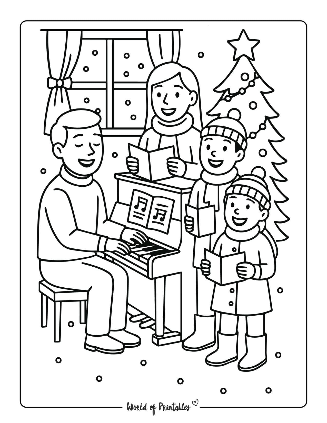 Free Christmas Coloring Pages - 80 Printable PDFs - World of Printables
