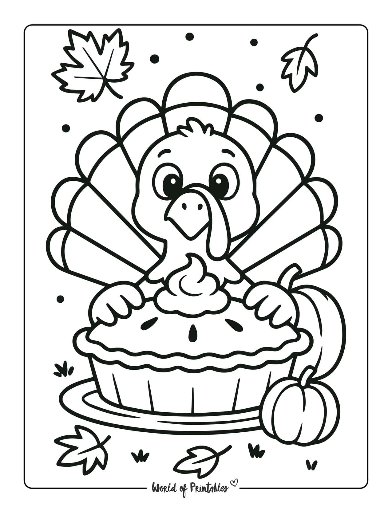73 Free Printable Thanksgiving Coloring Pages - World of Printables