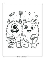 30 Free Monster Coloring Pages (Cute, Fun & Easy for Kids) - World of ...