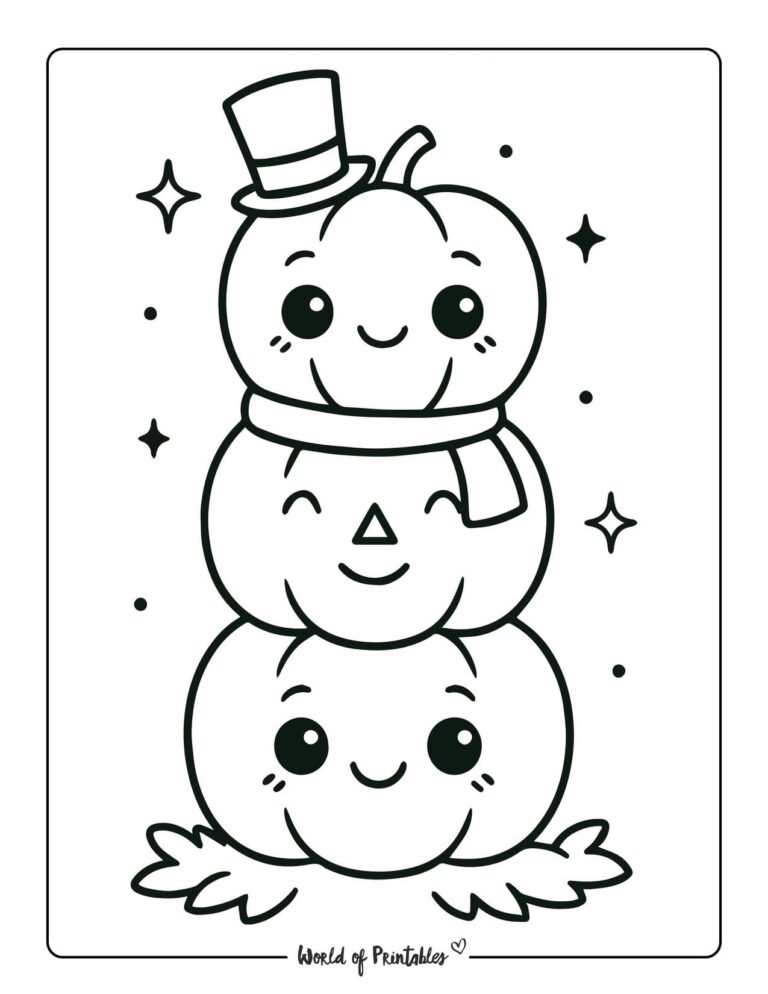70+ Free Pumpkin Coloring Pages for Kids & Adults (PDF Printables ...