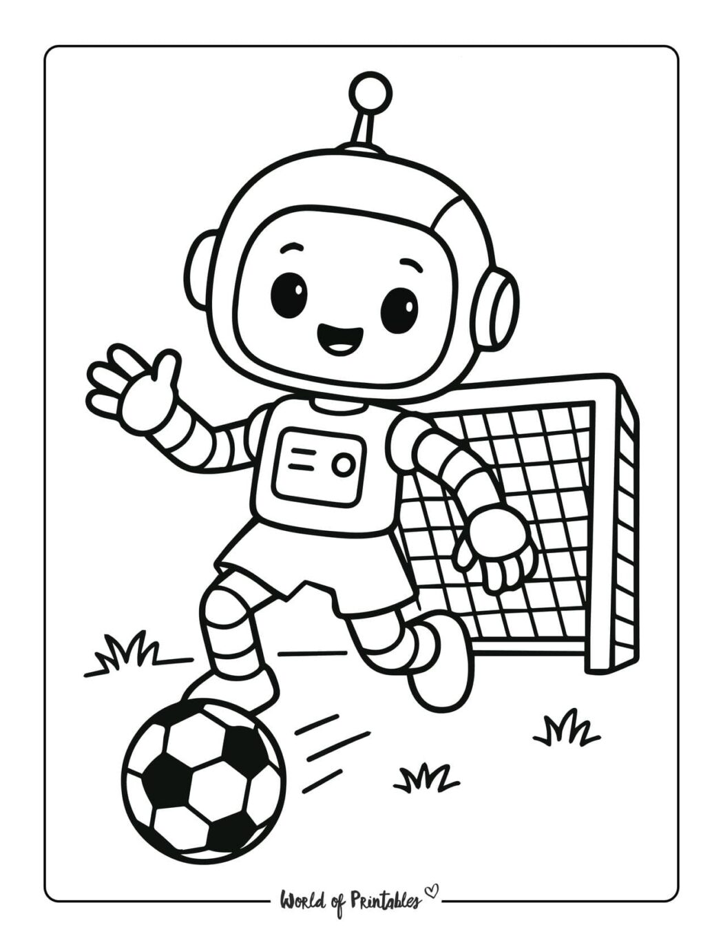 Free Robot Coloring Pages for Kids - World of Printables