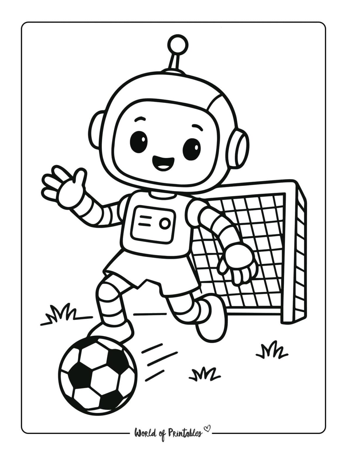 Free Robot Coloring Pages for Kids - World of Printables