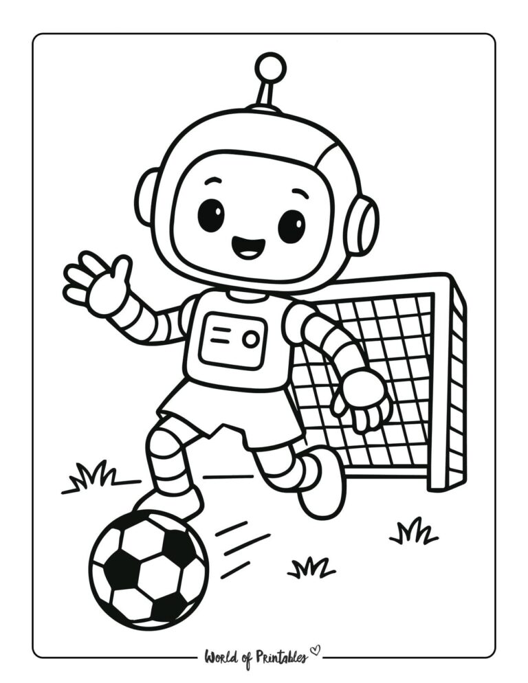 Free Robot Coloring Pages for Kids - World of Printables
