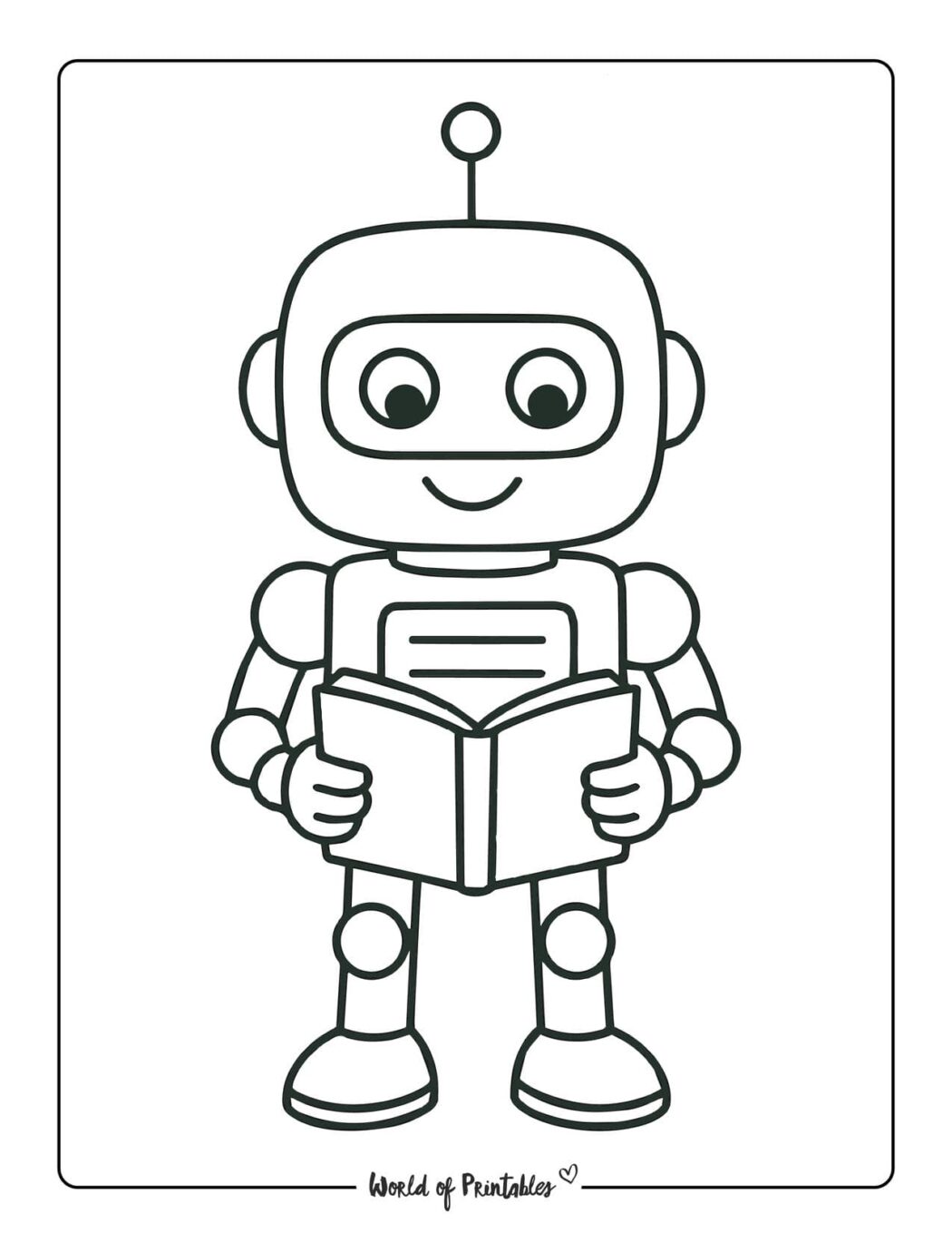 Free Robot Coloring Pages for Kids - World of Printables