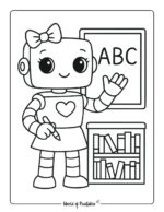 Free Robot Coloring Pages for Kids - World of Printables