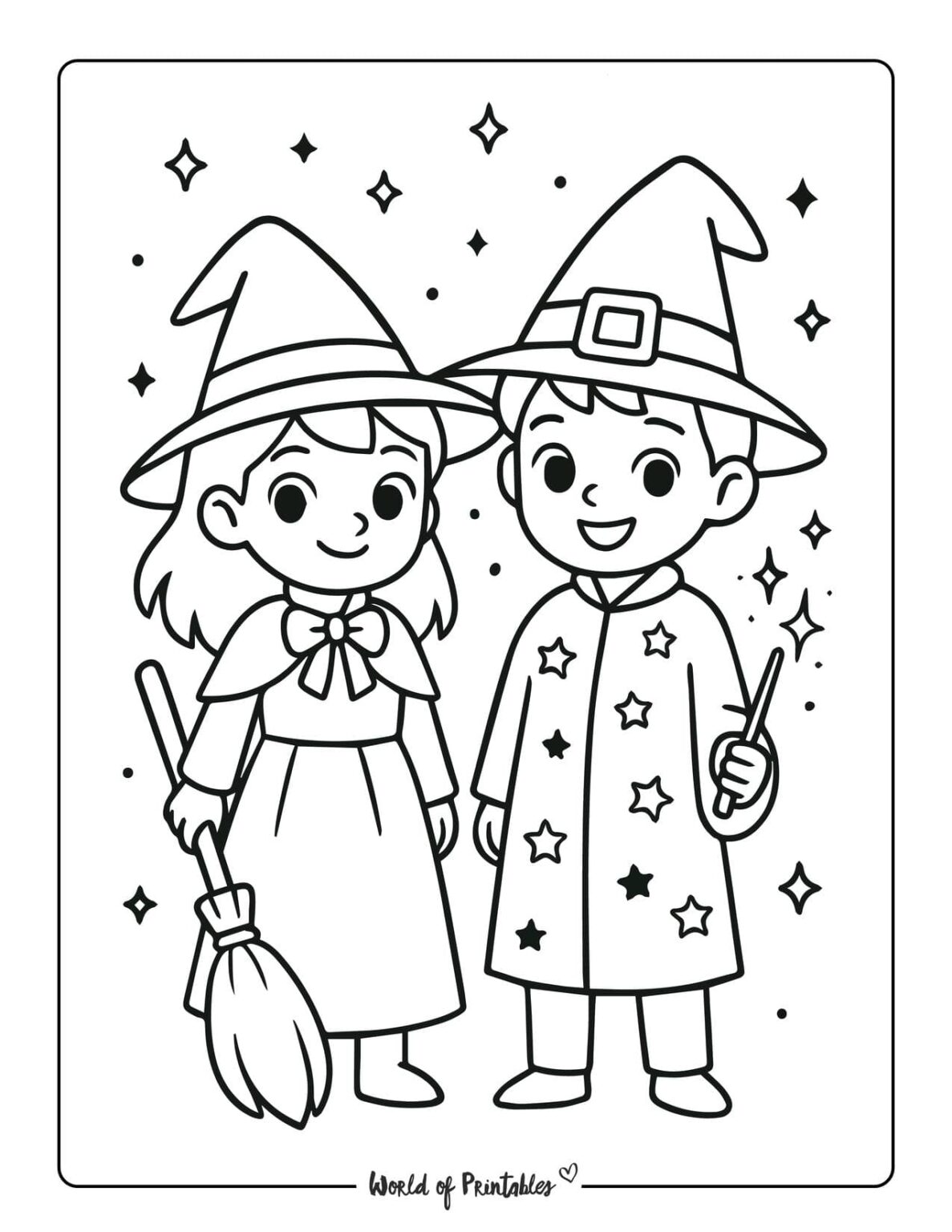 Free Witch Coloring Pages - 76 Printables for Kids, Traditional & Teens ...