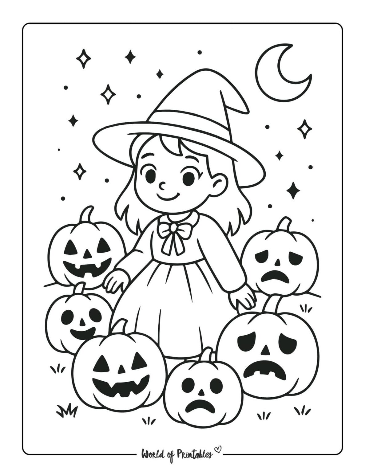 Free Witch Coloring Pages - 76 Printables for Kids, Traditional & Teens ...