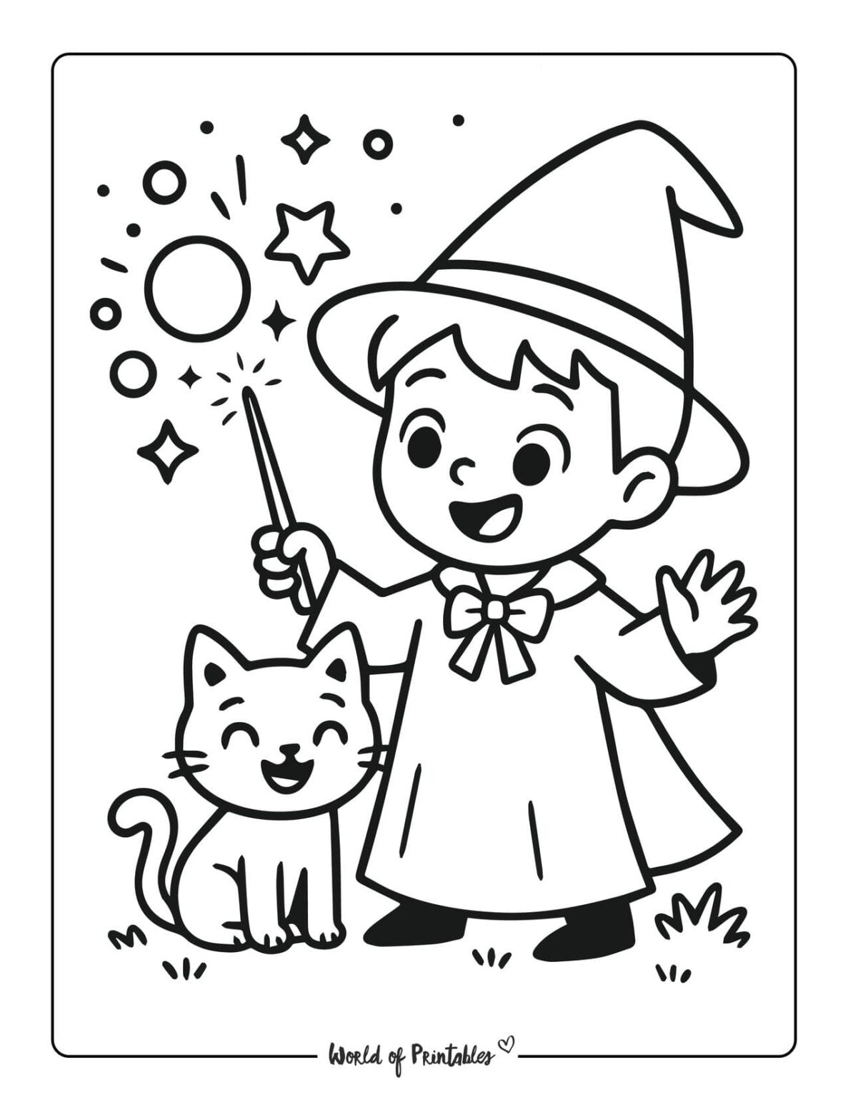Free Witch Coloring Pages - 76 Printables for Kids, Traditional & Teens ...