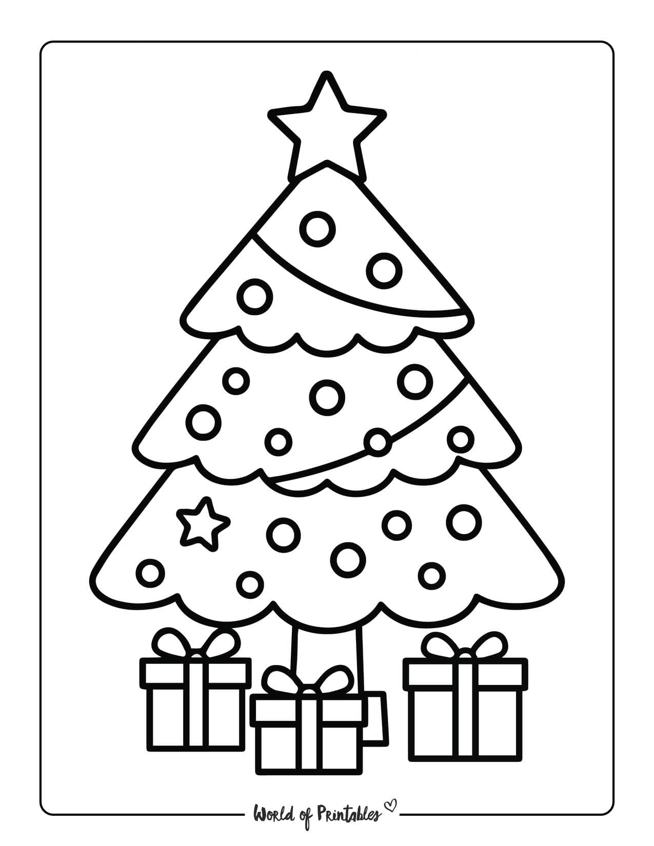 Free Printable Christmas Tree Coloring Pages - World of Printables