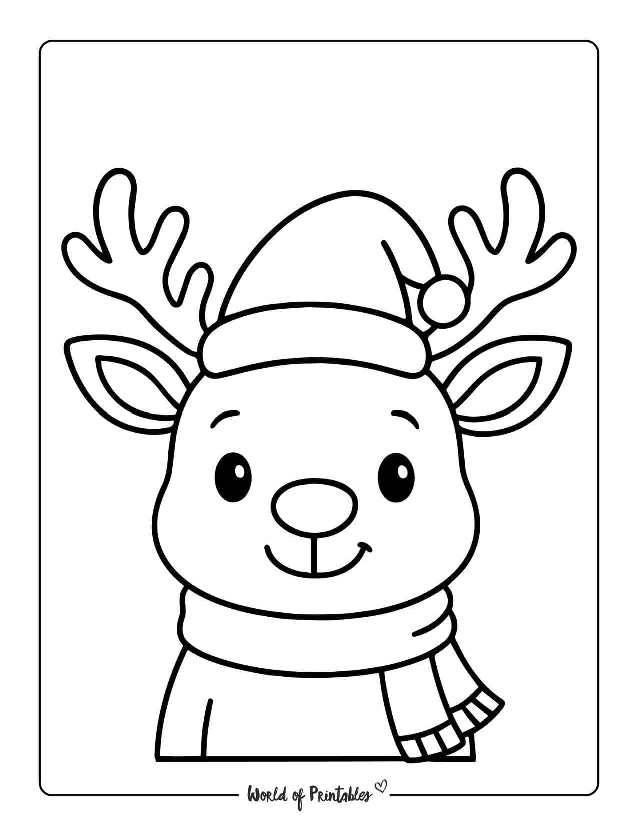 Reindeer Coloring Pages - World of Printables