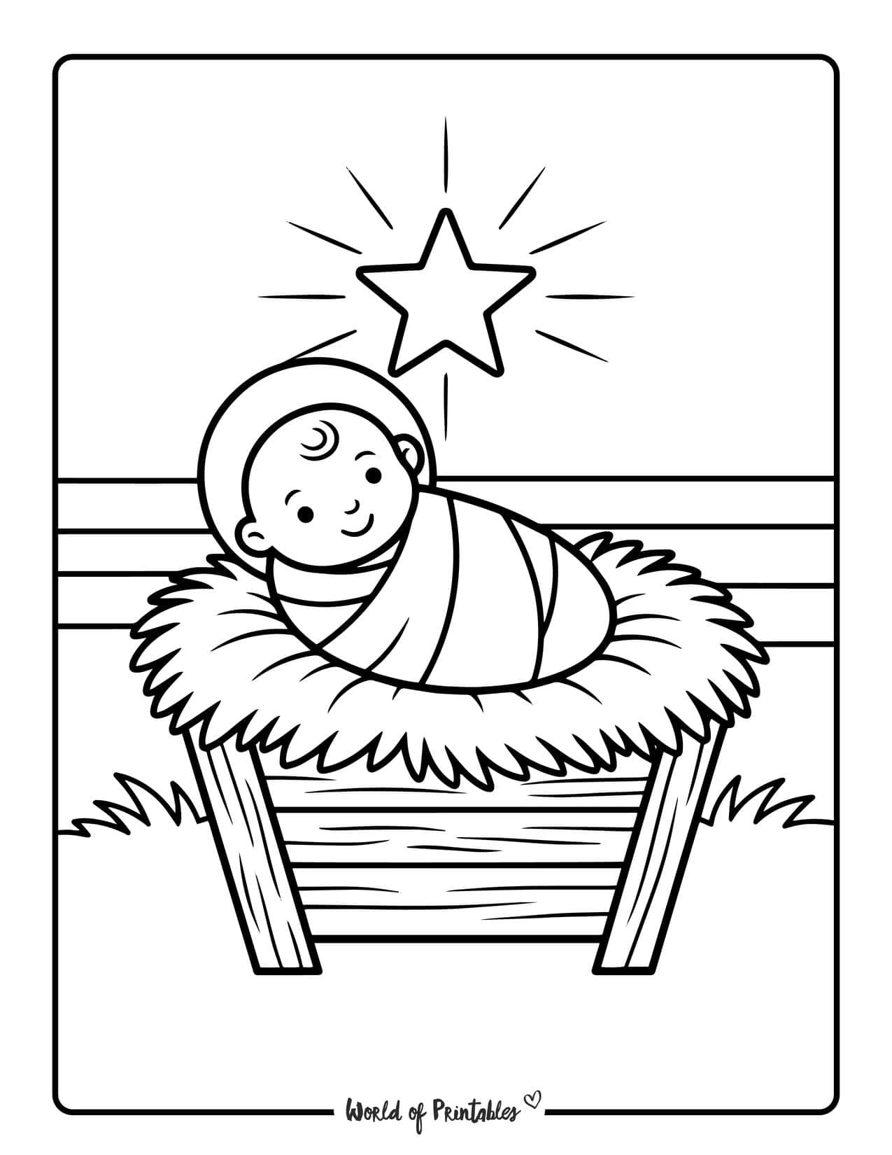 Free Nativity Coloring Pages - World of Printables