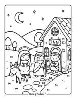 Free Nativity Coloring Pages - World of Printables